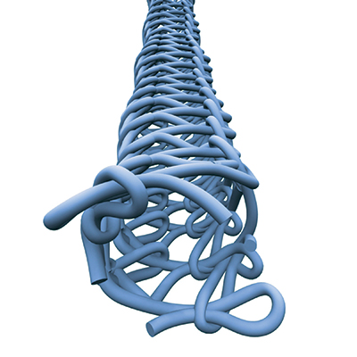 Knit-Pak™ Knitted Retraction Cord